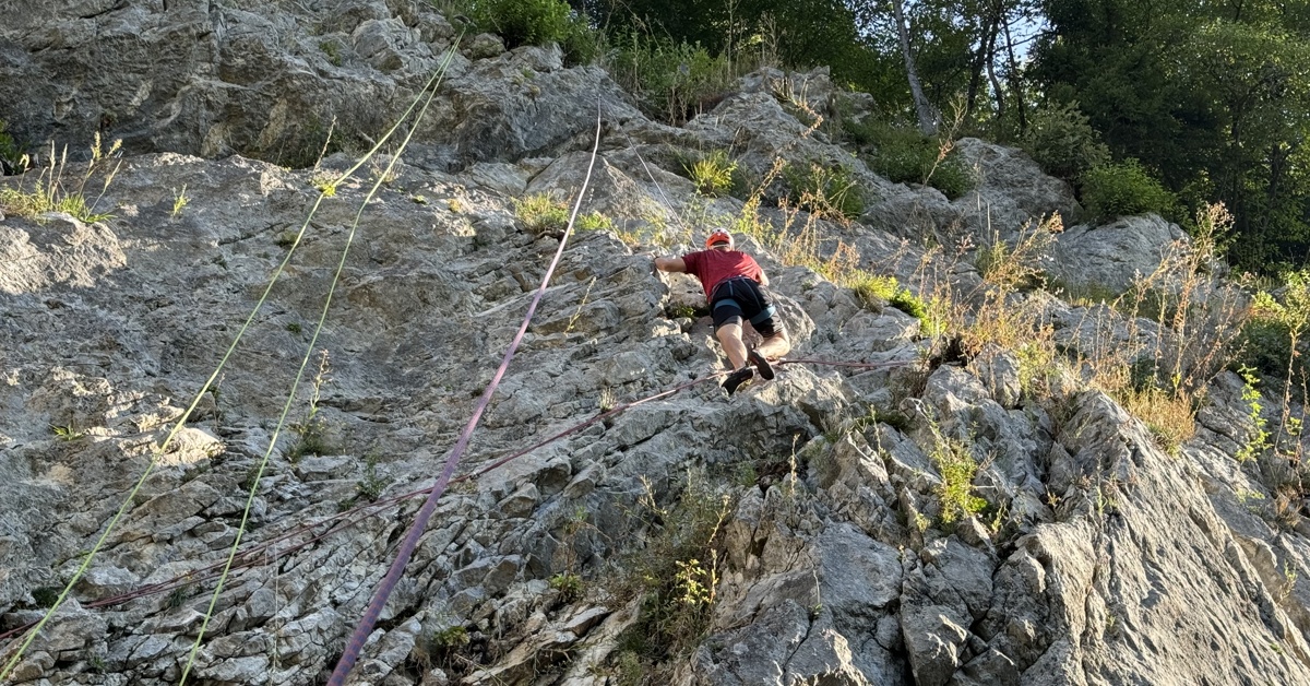 Rock climbing in a local crag: Urbas rock | Outdoor Mojstrana